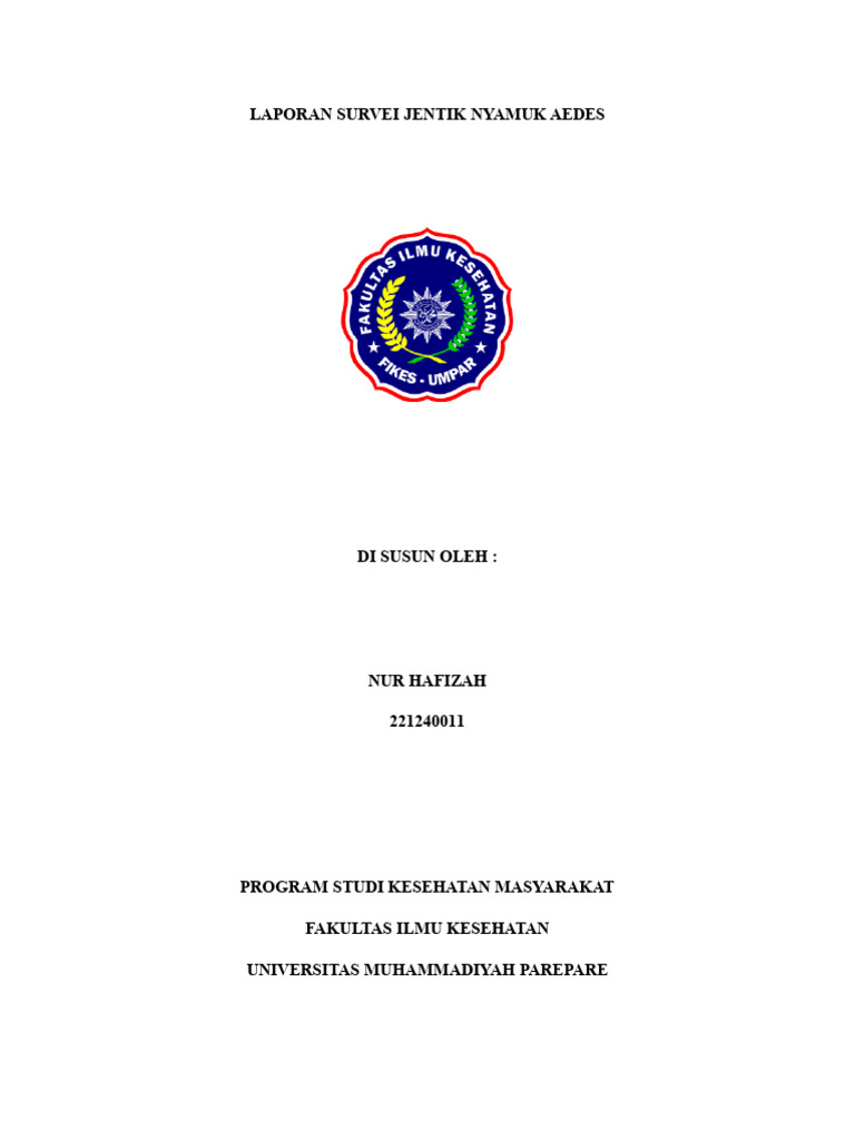 Survei Jentik Nyamuk Aedes di Parepare | PDF