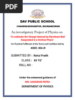 Class XII Physics Project (Pith Ball) | PDF | Electric Charge | Weight