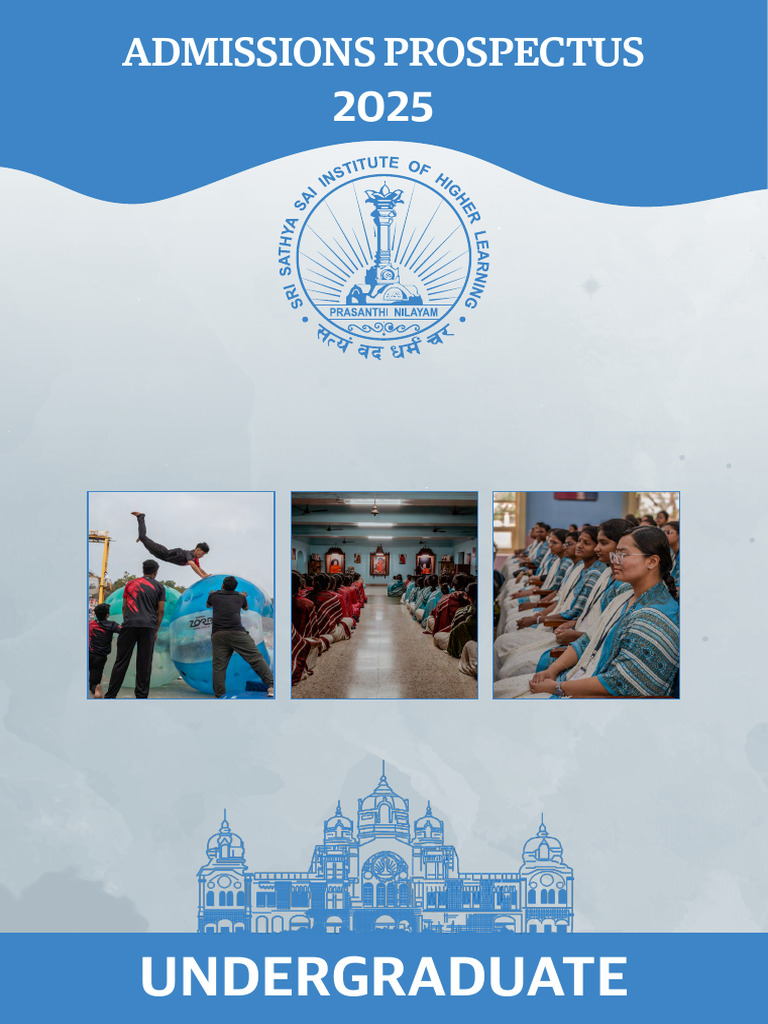 SSSIHL 2025 Undergraduate Prospectus | PDF | University And College ...