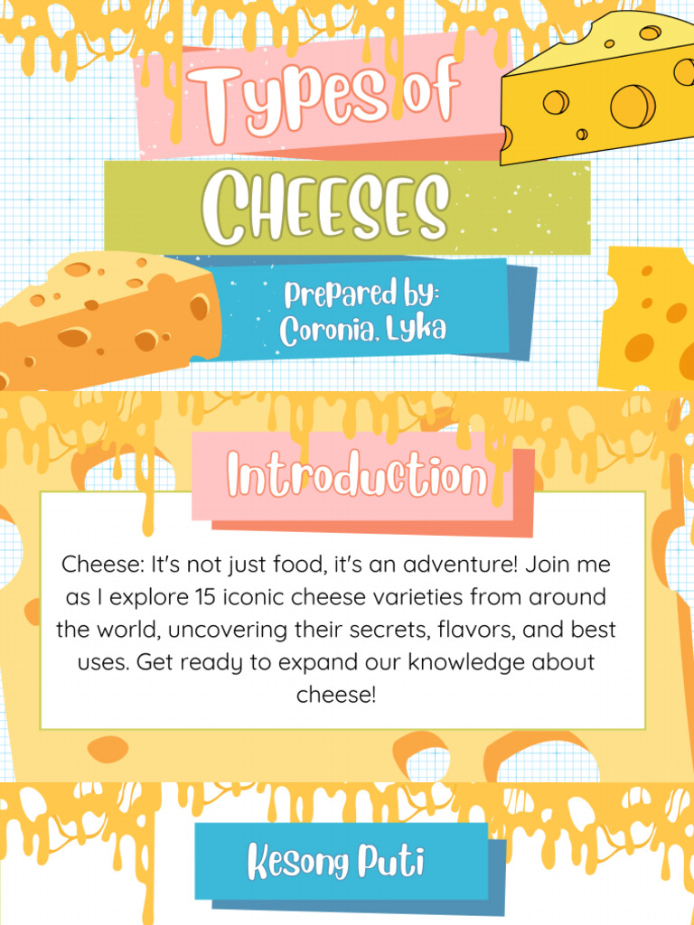 Types of Cheeses - 20241222 - 111756 - 0000 | PDF