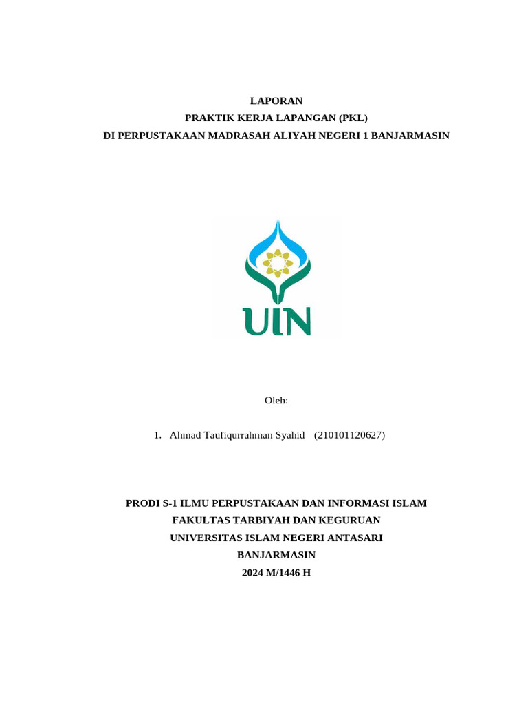 Laporan PKL 1.1 | PDF