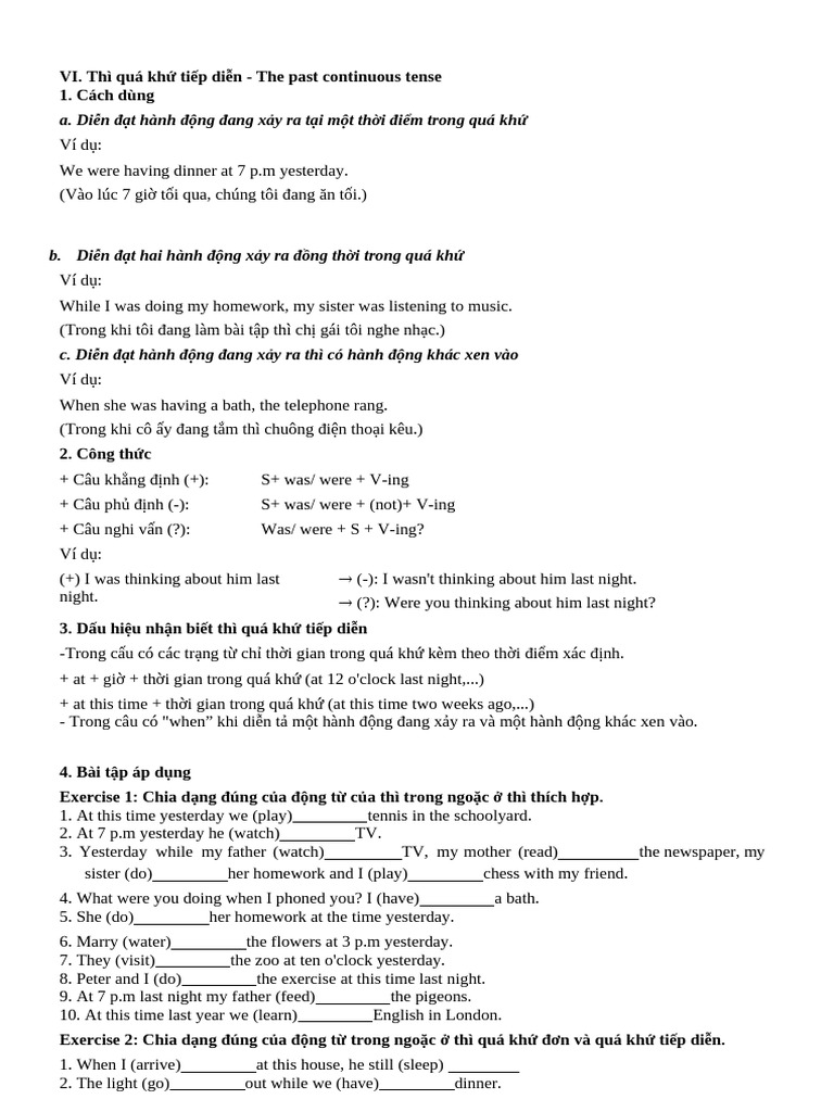 Paste Tense(5) | PDF