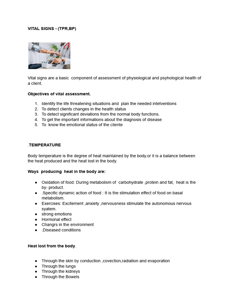Vital Signs - TPR, BP (For Geriatric) | PDF | Blood Pressure | Pulse