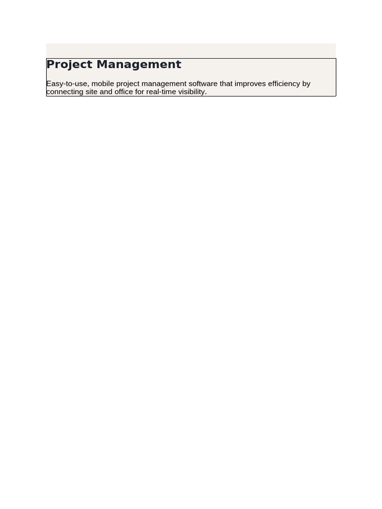 Project Management1 | PDF