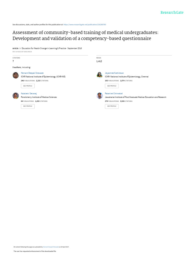 CBE_EFH | PDF | Factor Analysis | Validity (Statistics)