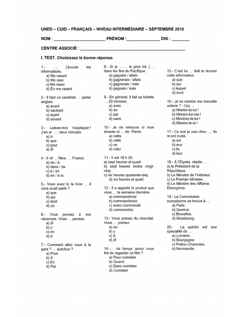 Examen Uned 11 | PDF