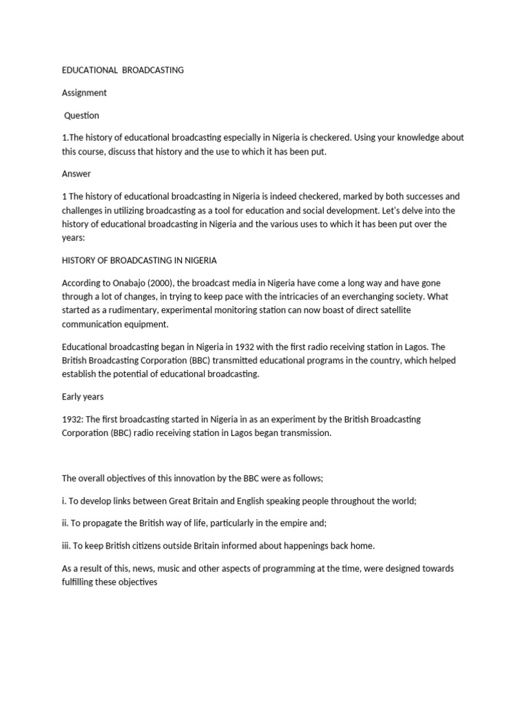 personal education | PDF | Broadcasting | Learning