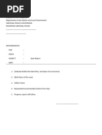 Sample Format of After Operation Report | PDF | Business | Finance ...