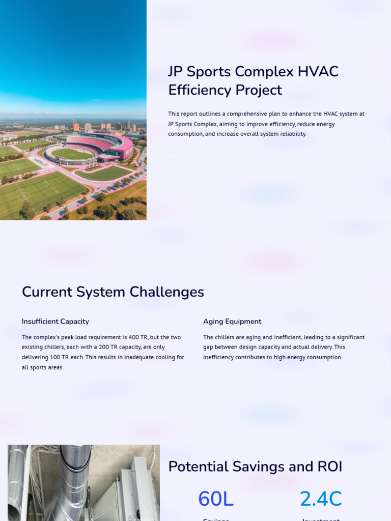 HVAC Efficiency Upgrades for JP Sports Complex | PDF | Sustainable ...