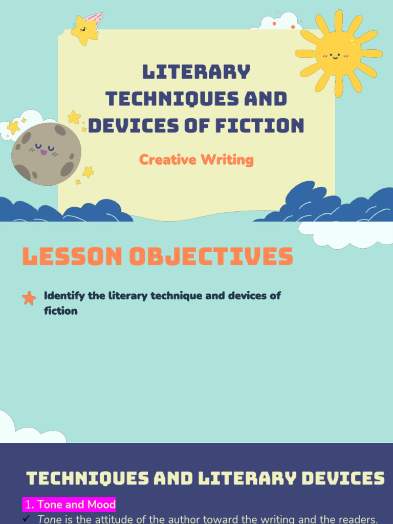 Lesson6 Literary Technique and Devices of Fiction | PDF