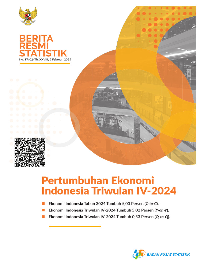 Pertumbuhan Ekonomi Indonesia Triwulan IV-2024: No. 17/02/Th. XXVIII, 5 Februari 2025 | PDF