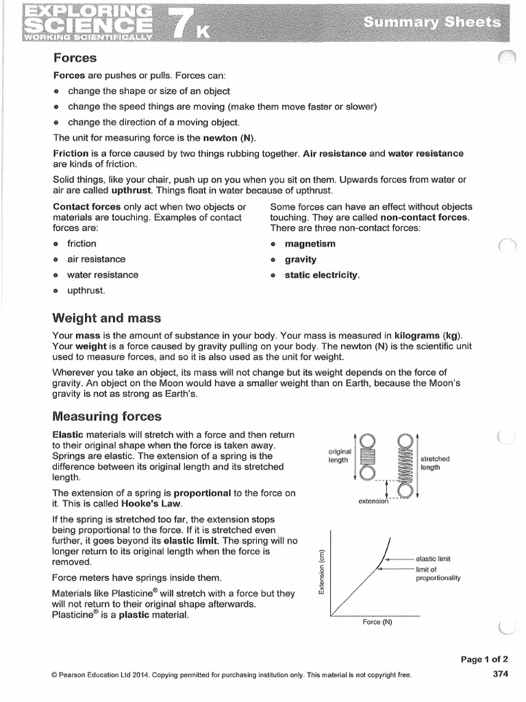 7K Summary Sheets | PDF