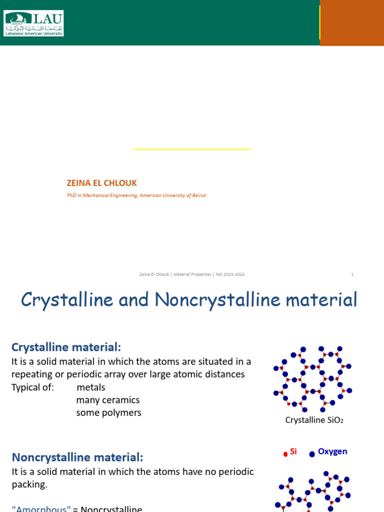 Chapter 3 - Crystalline Solids | PDF | Crystal Structure | Crystal