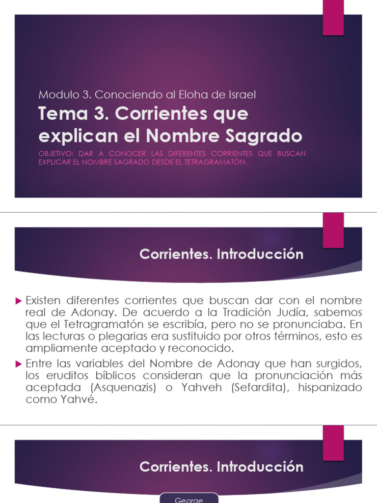 Modulo 3 - Tema 3 - P - 113932 | PDF | Jehová | Tetragrammaton