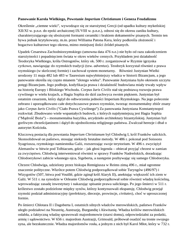 Panowanie karola wielkiego parr qe1 | PDF