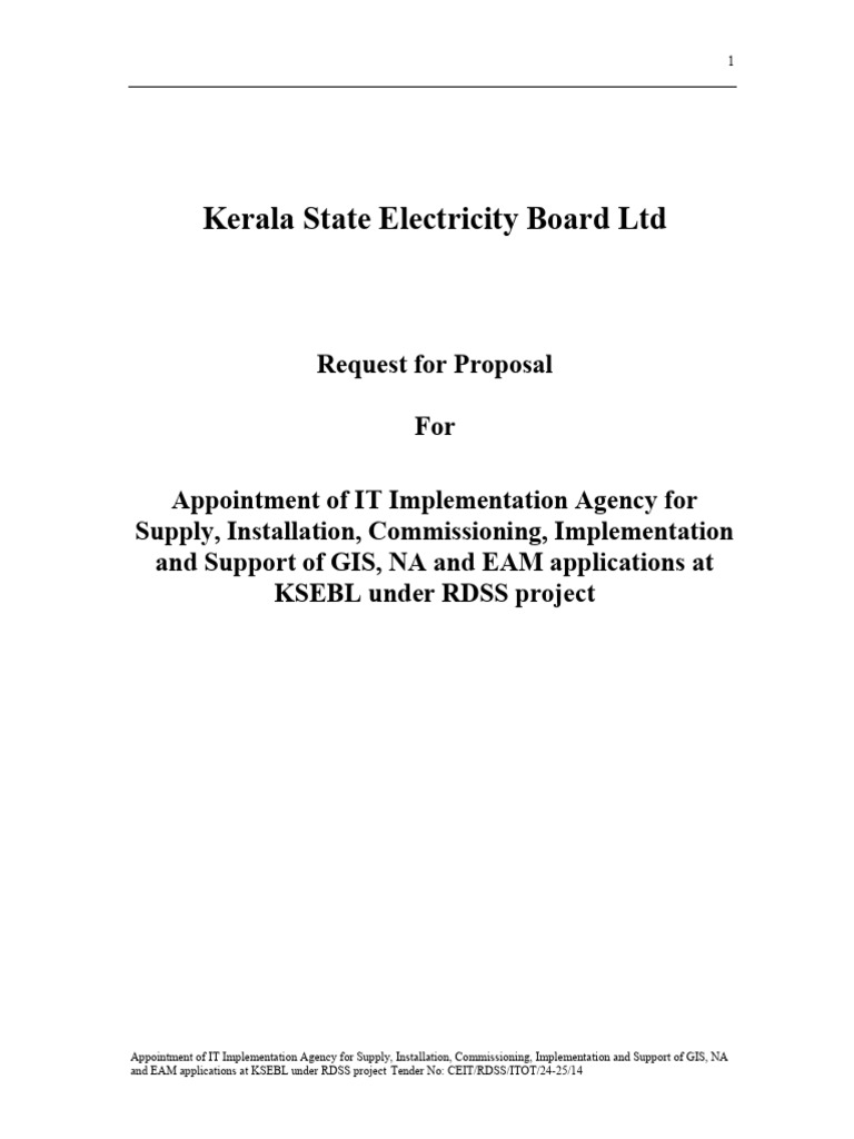 Itot RFP | PDF | Geographic Information System | Request For Proposal