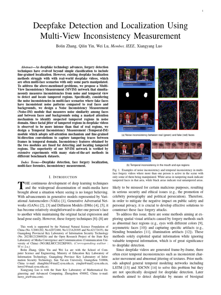 Deepfake - Detection - and - Localization - Using - Multi-View - Inconsistency - Measurement ...