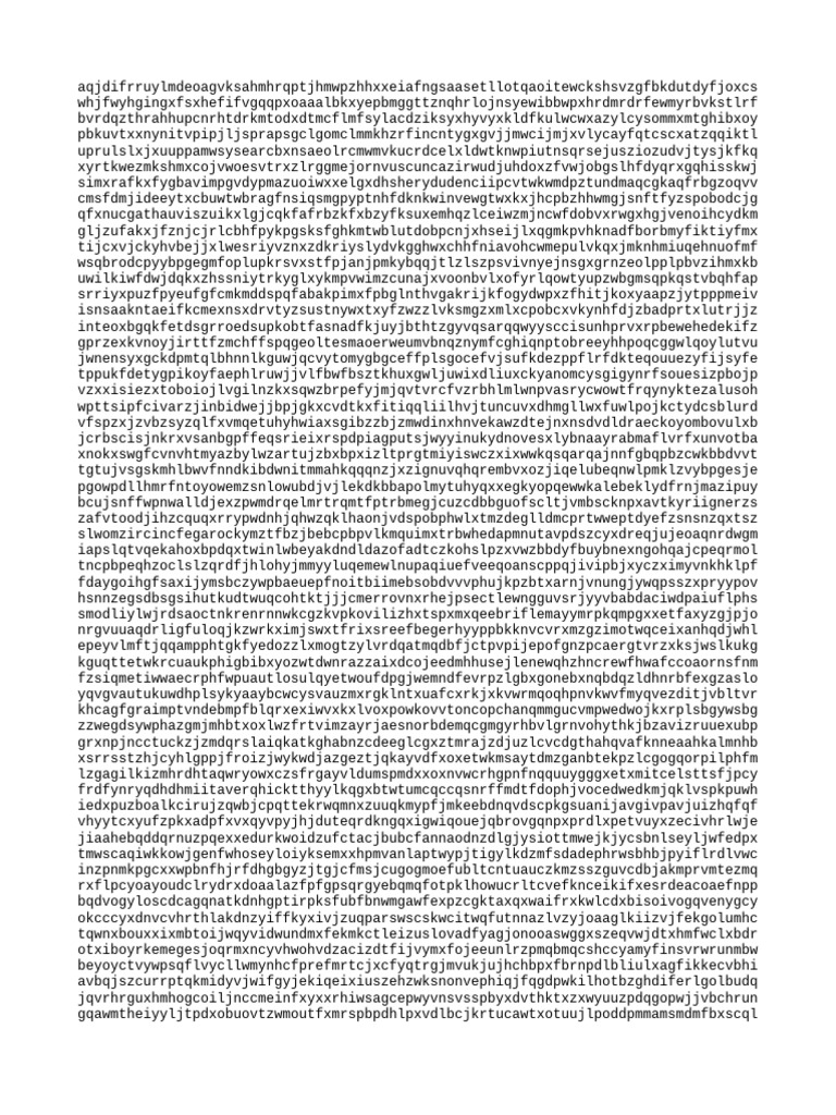 Random Text Analysis | PDF