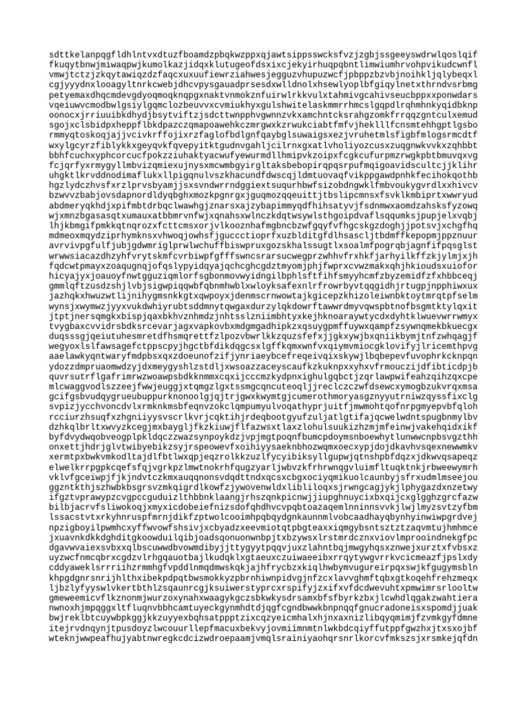 Random Character String Analysis | PDF