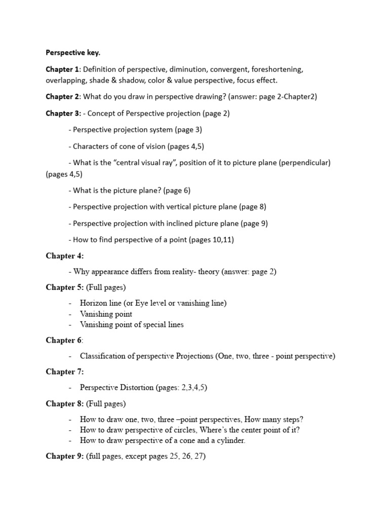 Perspective key.docx | PDF