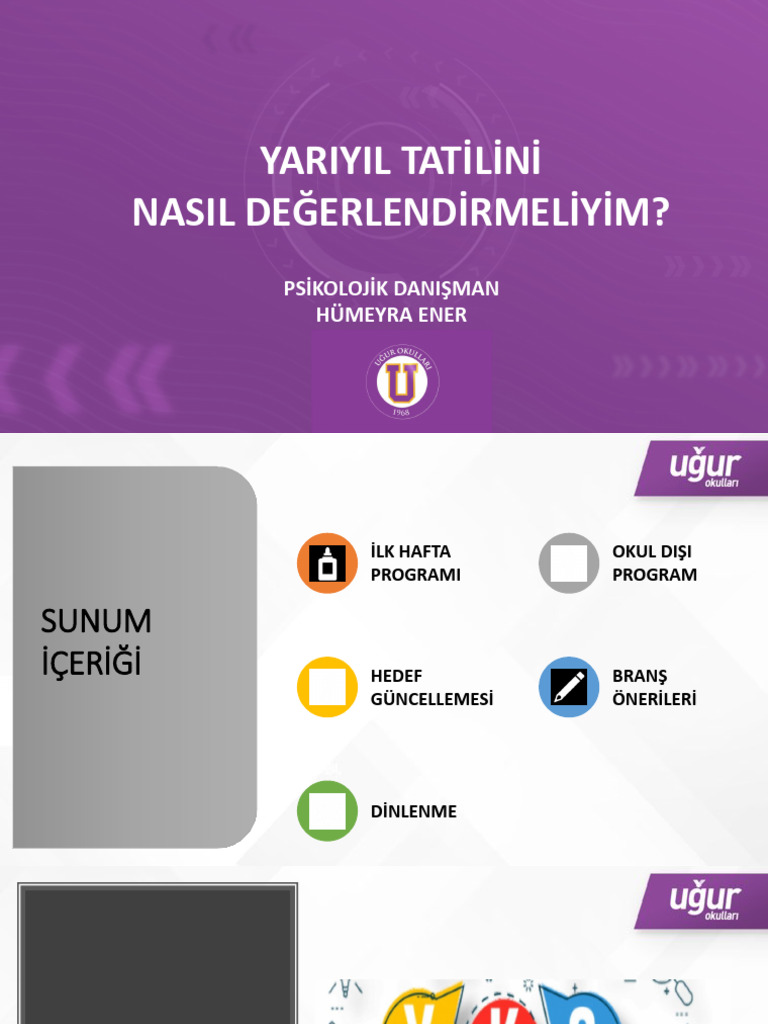 Yarıyıl Tatilini Nasıl Değerlendirmeliyim-12.SINIFLAR | PDF