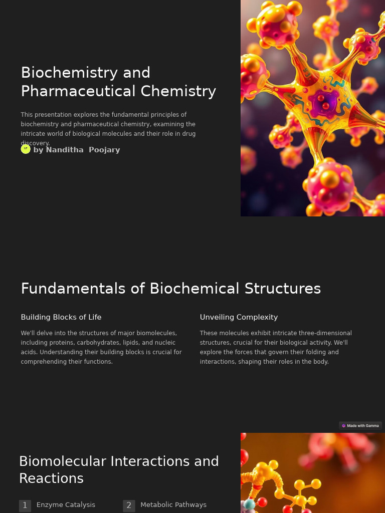 Biochemistry and Drug Discovery Insights | PDF | Biochemistry | Chemistry