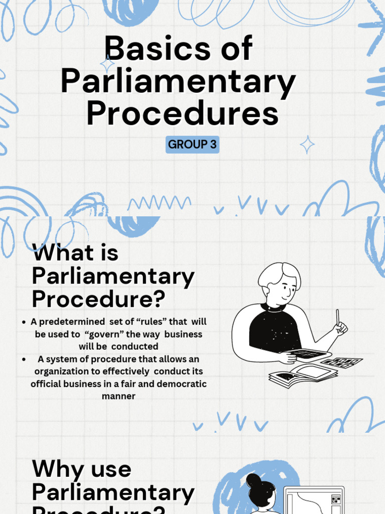 Basics of Parliamentary Procedures | PDF | Government | Political Law