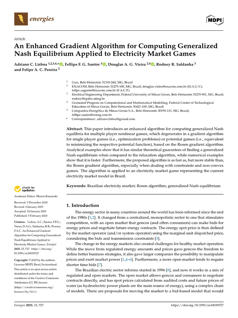 An Enhanced Gradient Algorithm For Computing Gener | PDF | Attractor | Mathematical Optimization