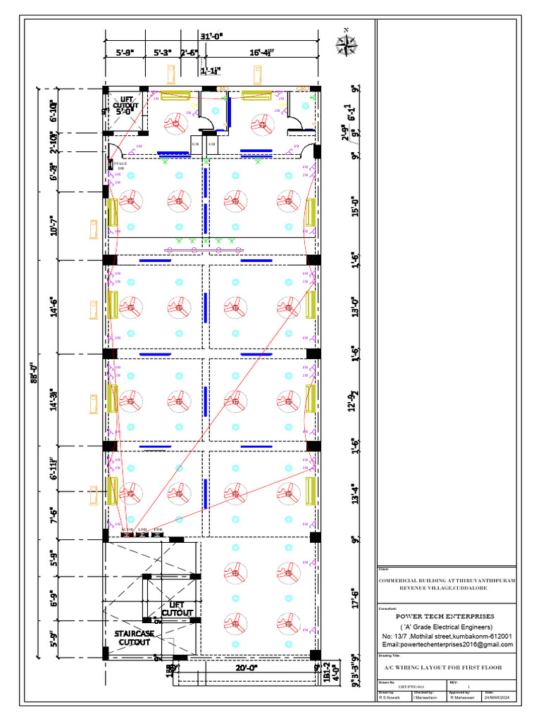 Ac Wiring Layout For First Floor | PDF