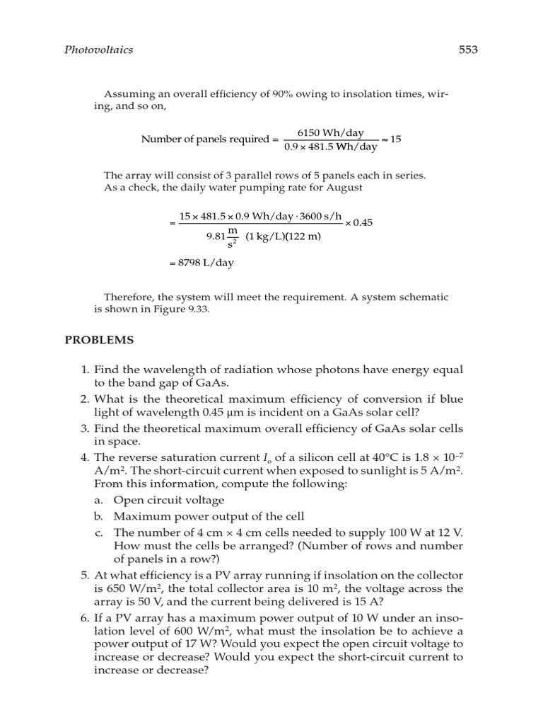 Exercise 2 - Photovoltaics | PDF | Photovoltaics | Photovoltaic System