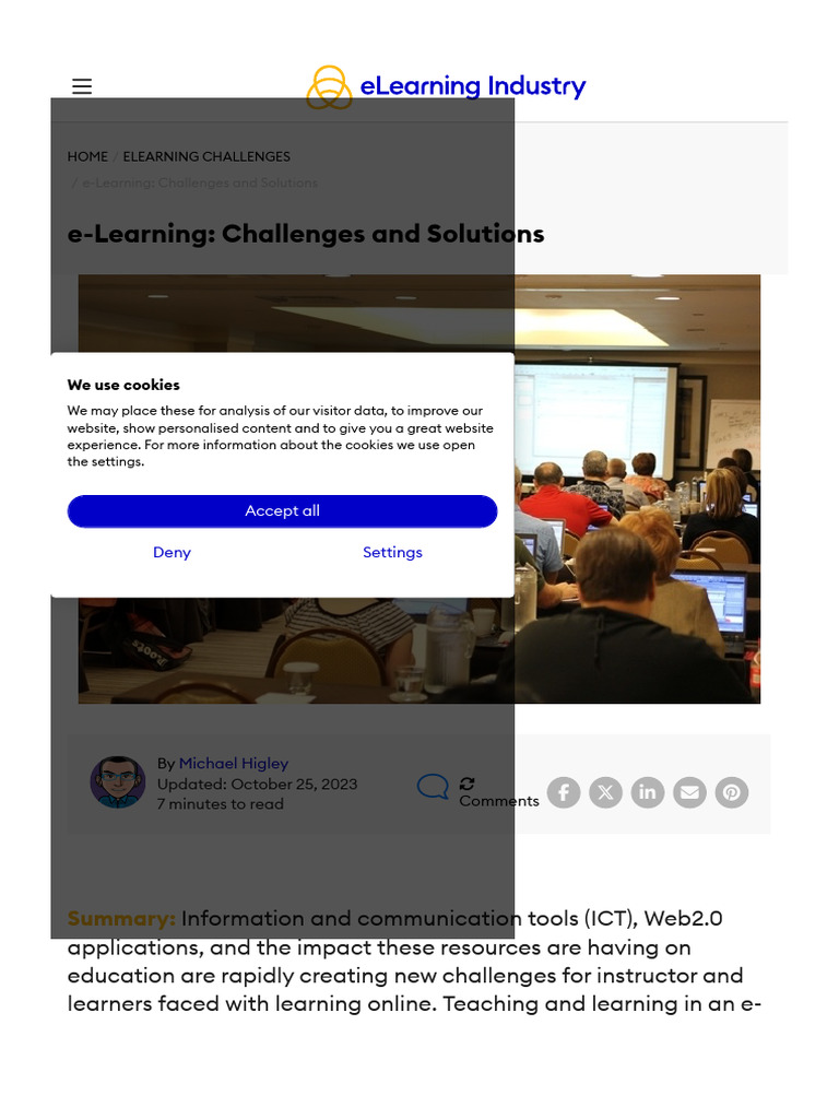 Common Elearning Challenges and Solutions - Elearning Industry | PDF | Educational Technology ...