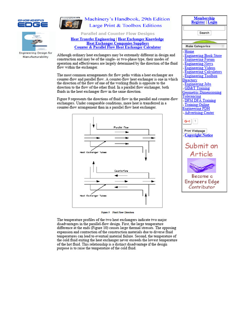 Parallel and Counter Flow Designs Heat Exchangers | PDF | Heat Transfer ...