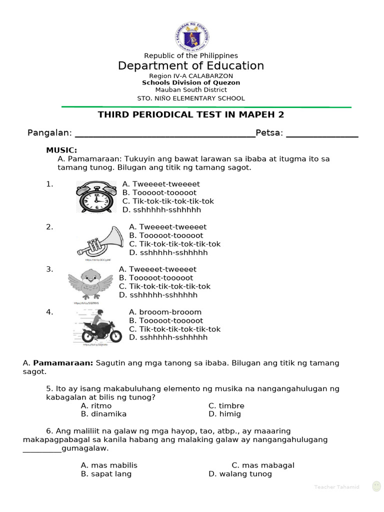 For Print Mapeh 2 | PDF