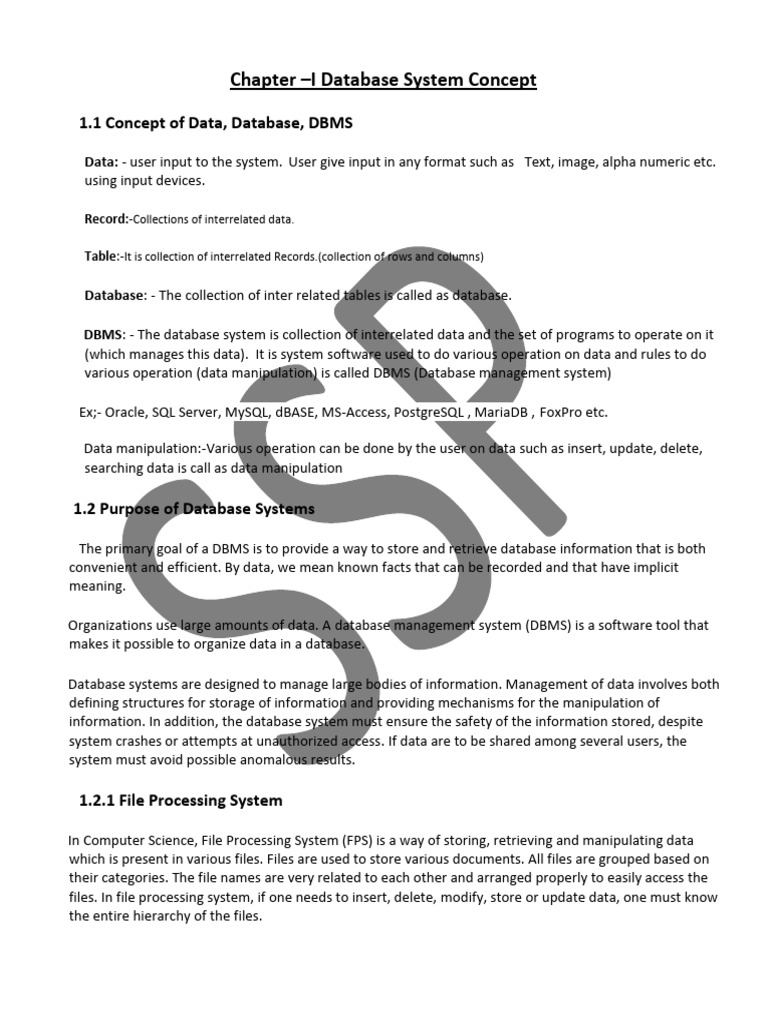 DMS Notes | PDF | Databases | Relational Model