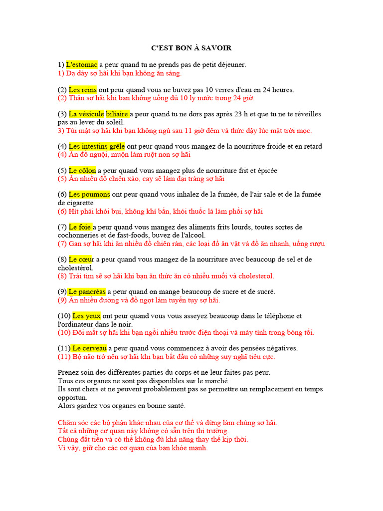 Bon À Savoir | PDF