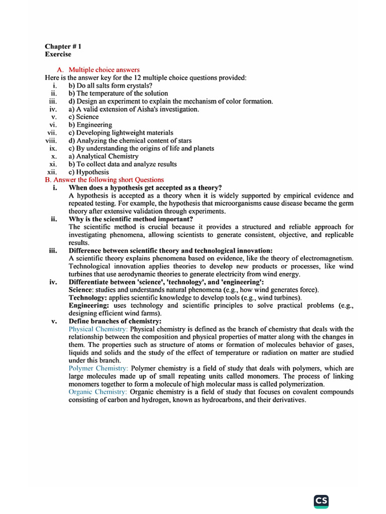 Excercise Chapt#01 | PDF