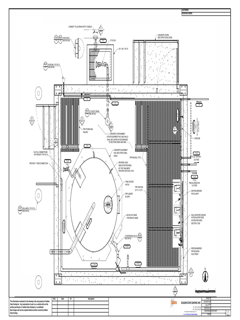 Grating and Railing Design Drawings | PDF | Equipment | Mechanical ...