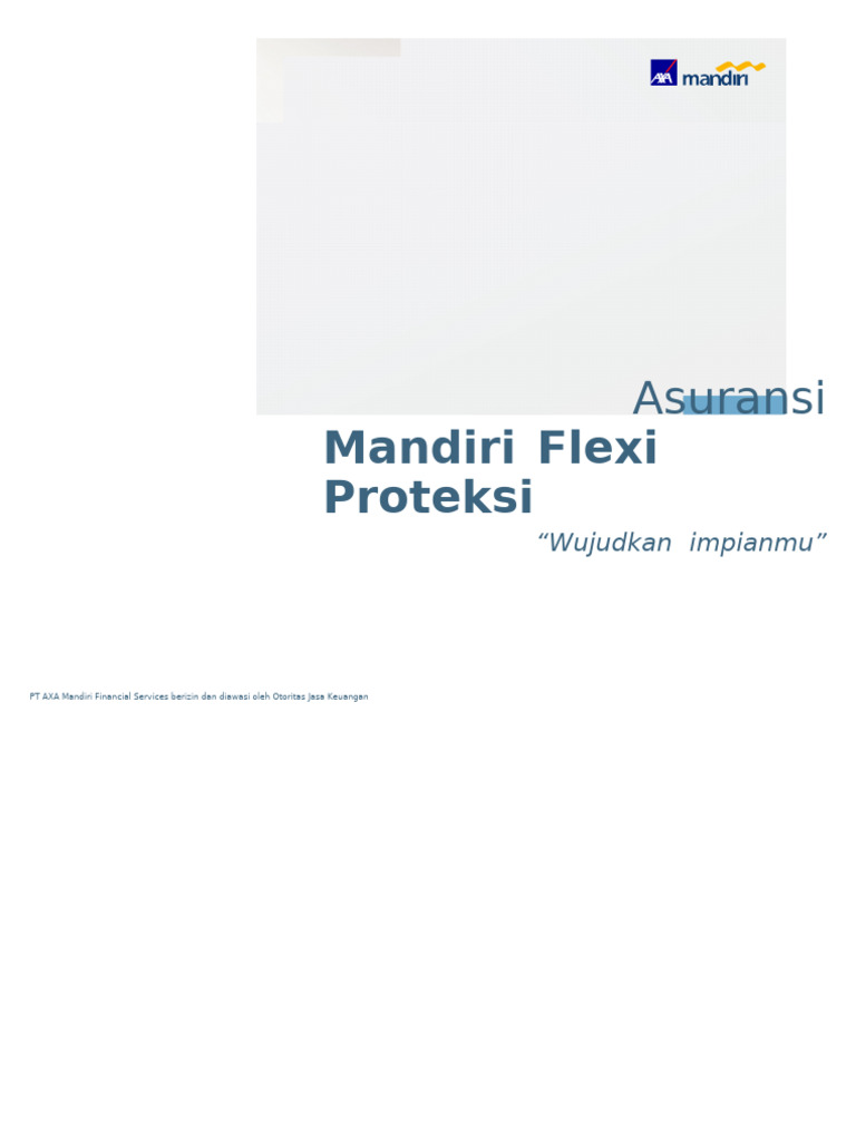 EBrosur Asuransi Mandiri Flexi Proteksi 2 | PDF