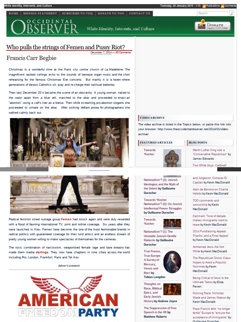 Who Pulls The Strings of Femen | PDF