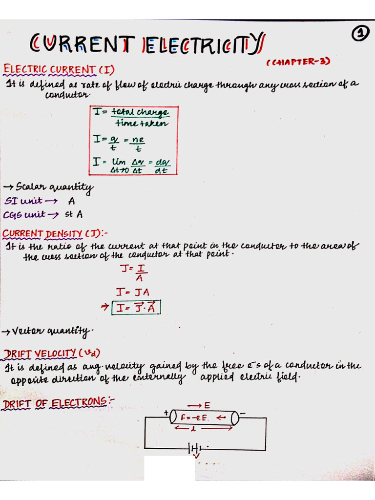 Current Electricity | PDF