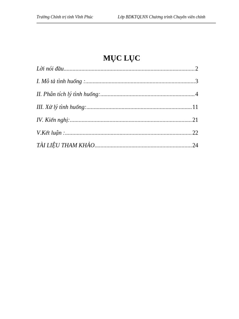 Bai Tap Tinh Huong Quan Ly Giao Duc | PDF