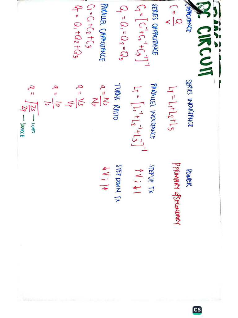 ELEX Formula_Index Card | PDF