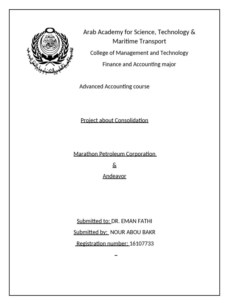 Marathon Petroleum Andeavor Merger Analysis | PDF | Equity (Finance ...