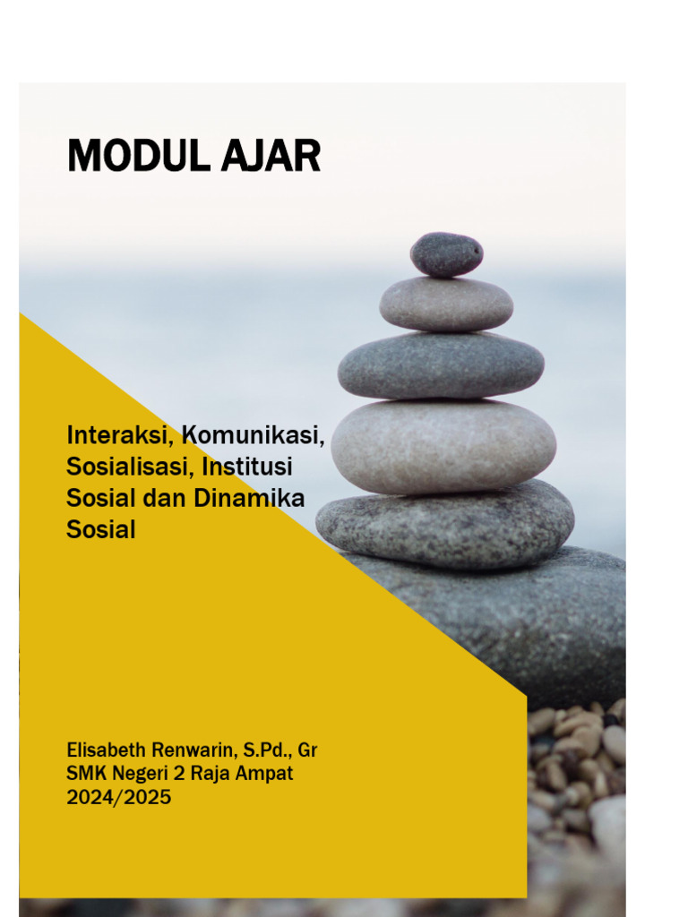 Modul Ajar Interaksi & Dinamika Sosial | PDF