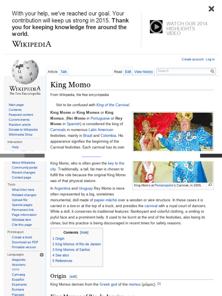 King_Momo | PDF | Carnival