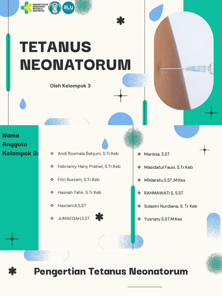 KLP.3 TETANUS NEONATORUM | PDF