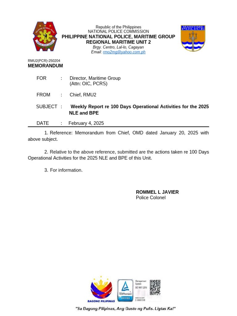 2025 NLE and BPE Weekly Report | PDF
