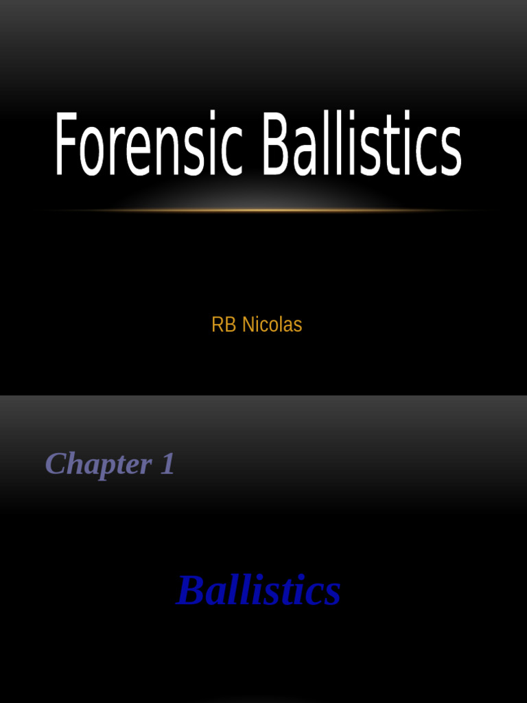 Understanding Ballistics: Types and Science | PDF | Cartridge (Firearms ...
