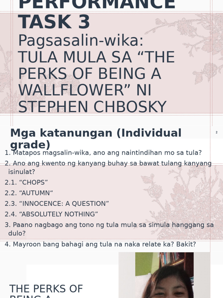 Performance Task 3-Grade 10 | PDF | Psychology | Cognitive Science