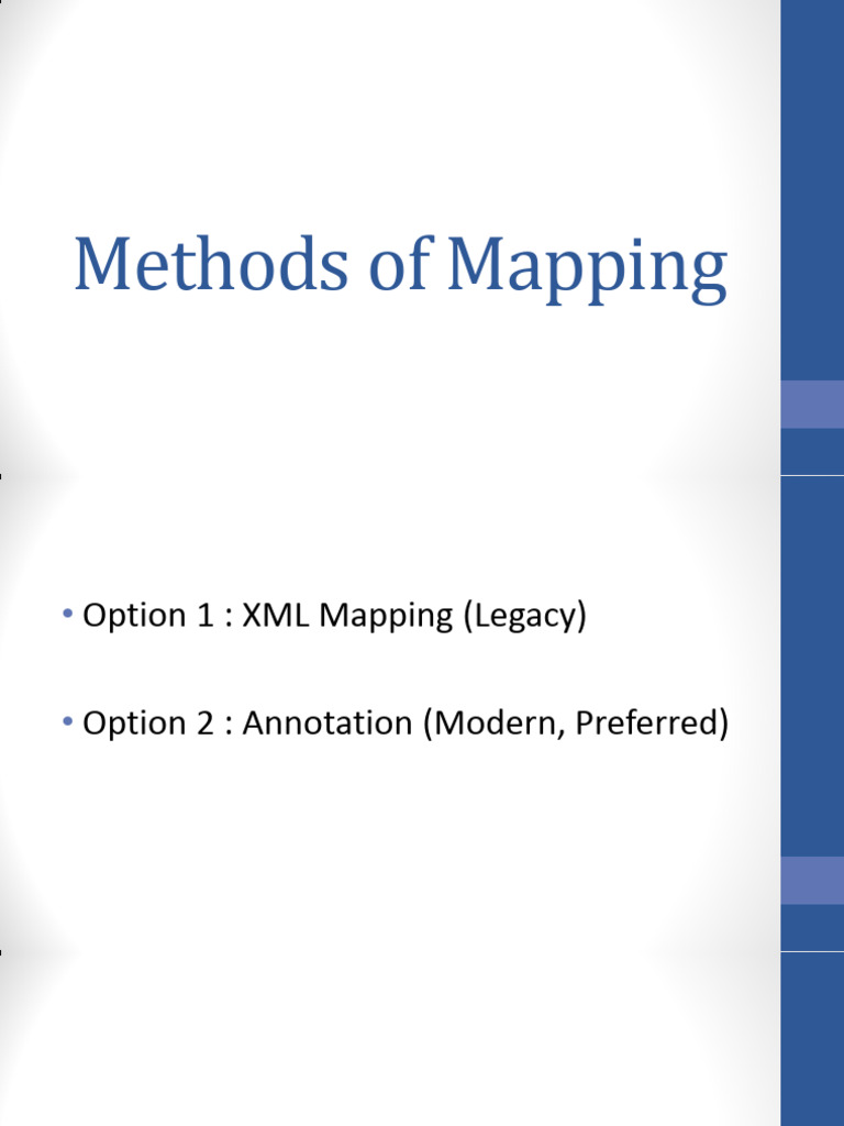 XML vs Annotation Mapping Methods | PDF